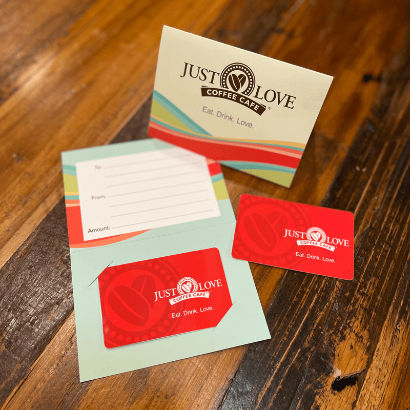 Just Love Coffee & Cafe Physical Gift Card – A Perfect In-Store Coffee ...